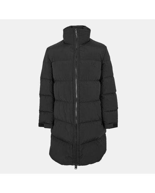 HUGO Logo Puffer Jacket in Black for Men | Lyst UK