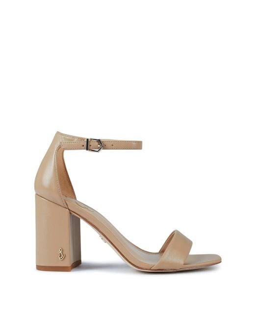 Sam Edelman Daniella Block Heel in Metallic | Lyst UK