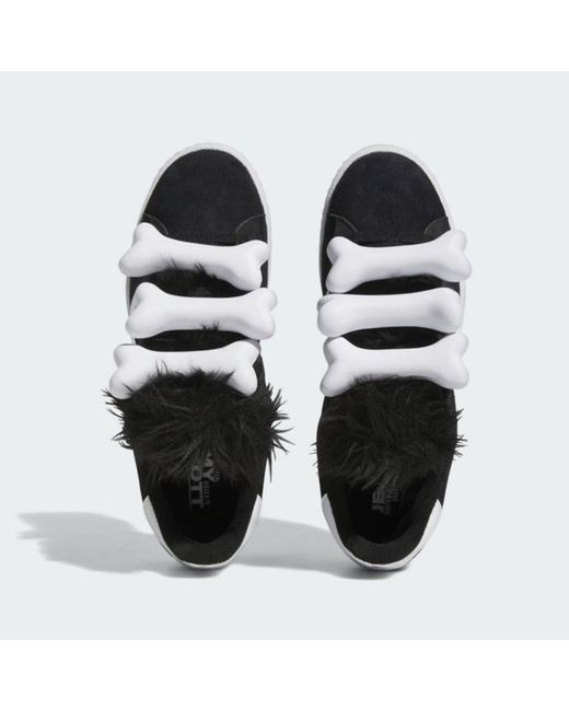 adidas Originals Jeremy Scott Bones Campus 80 Trainers in Black for Men ...