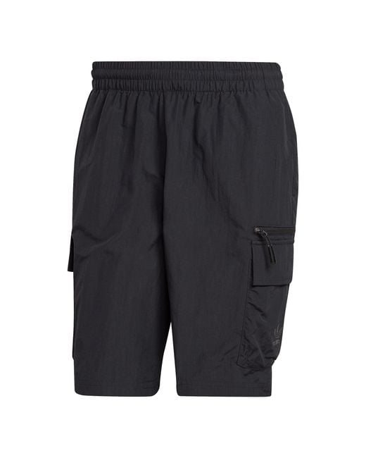 adidas Logo Cargo Shorts in Black for Men | Lyst UK