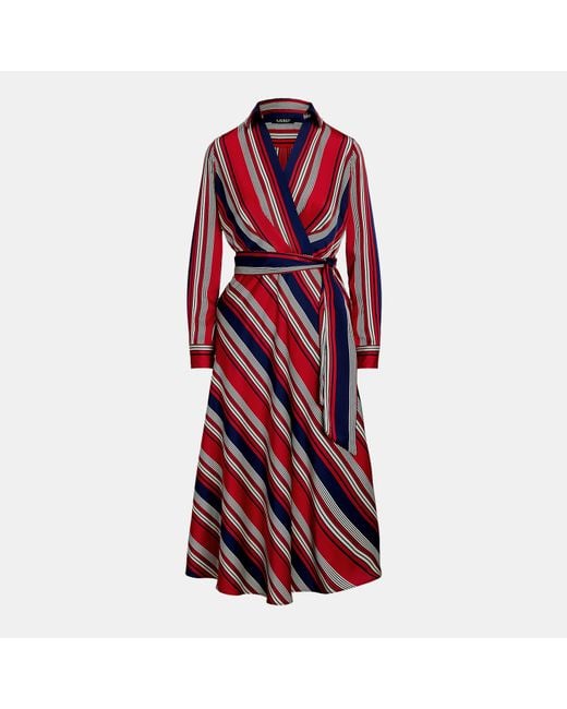 Ralph Lauren Rowella Dress in Red | Lyst UK