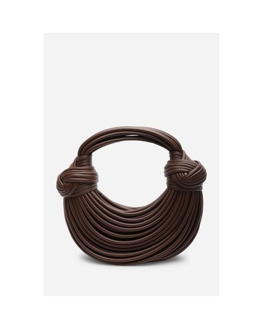 Where's That From Blossom Curved Metallic Shoulder Bag in Black | Lyst UK
