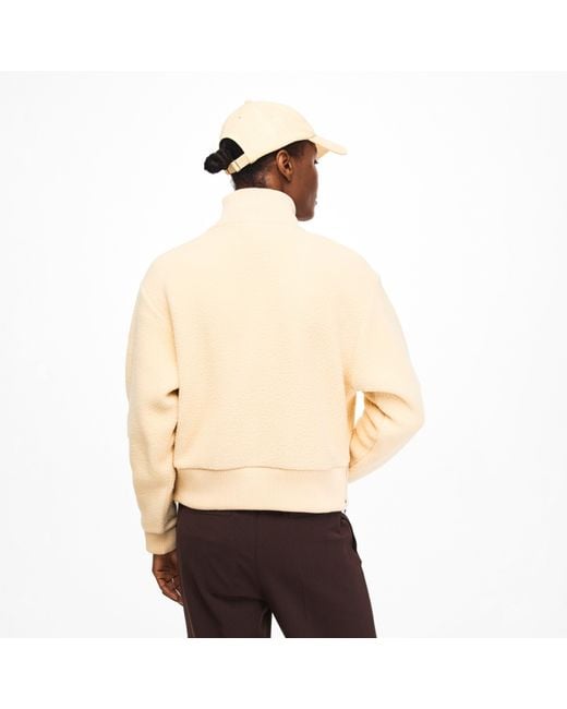 Varley Jaylin Half-Zip Fleece in Natural | Lyst UK