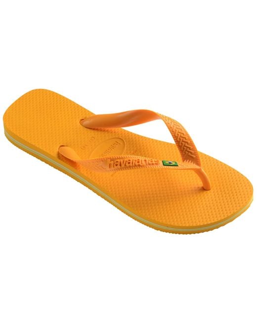 Havaianas Brasil Flip Flops in Brown for Men | Lyst UK