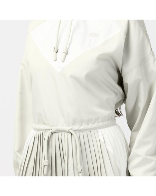 Lacoste Towel Dressing Gown in White | Lyst UK