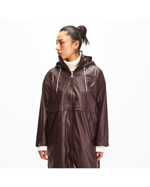 Varley Kirsten Raincoat in Brown | Lyst UK
