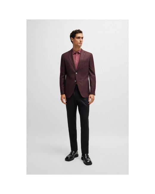 BOSS Janson Formal Style Jacket in Brown for Men | Lyst UK
