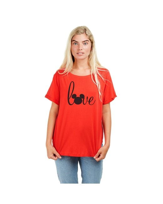 Disney Regular Fit T-Shirt in Red | Lyst UK