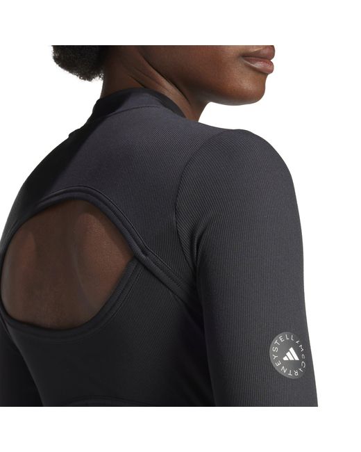 adidas By Stella McCartney Logo Rib Long-Sleeve Performance Gym Top in ...