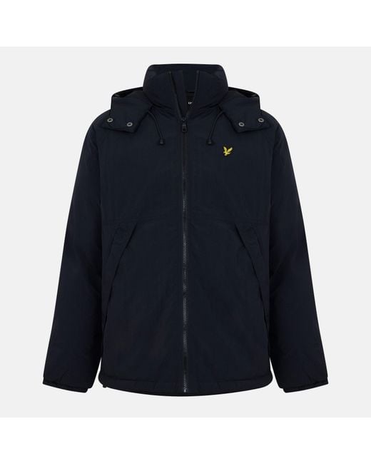 Lyle & Scott Short Puffer Jacket in Blue for Men | Lyst UK