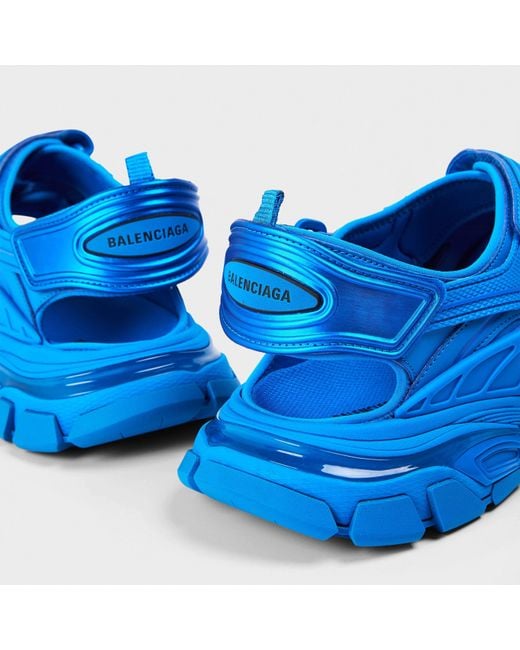Balenciaga Neoprene Rubber Track Sandals in Blue for Men | Lyst UK