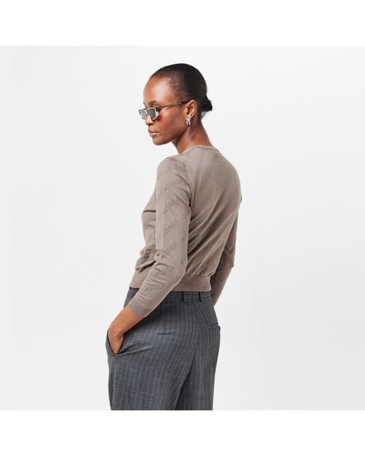 Balenciaga Cardigan in Brown | Lyst UK