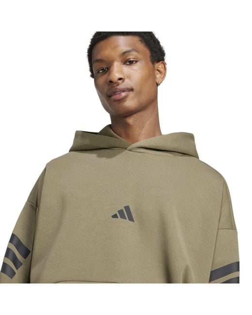 adidas Future Icons 3-Stripes Hoodie in Green for Men | Lyst UK