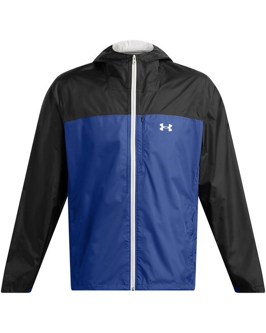Under Armour Cloudstrike Colourblock Waterproof Jacket in Blue for Men ...