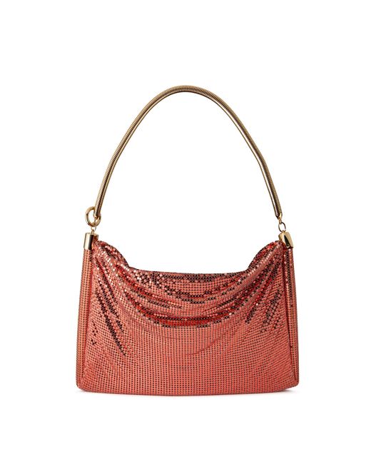 Rabanne Pixel Chainmail Shoulder Bag in Red | Lyst UK
