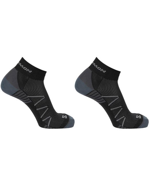 Salomon Hornet Quarter 2 Pack Running Socks in Black | Lyst UK
