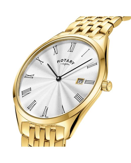 Rotary Ultra Slim Ss Bracelet Watch in Metallic for Men | Lyst UK