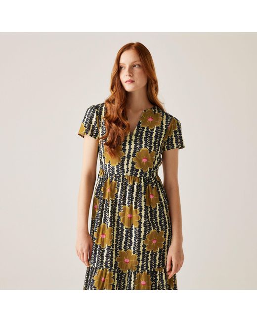 Regatta Orla Kiely Smock Dress in Green | Lyst UK