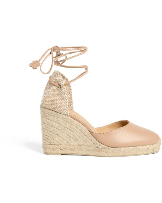 Castañer Carina Wedges in Natural | Lyst UK