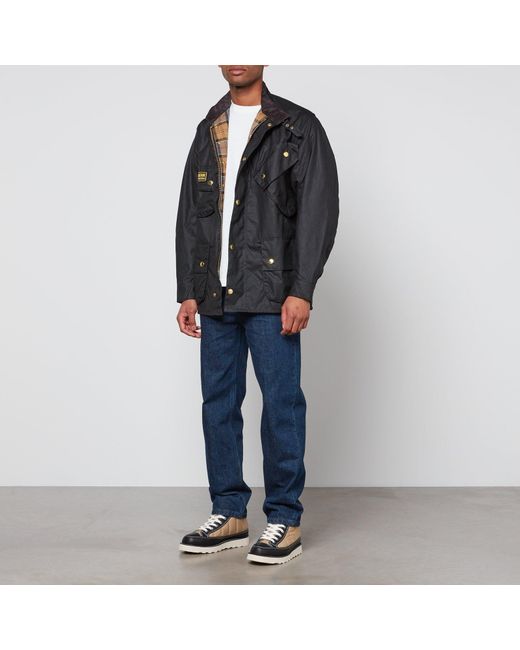 Barbour Original Waxed Jacket Wax in Black for Men | Lyst UK