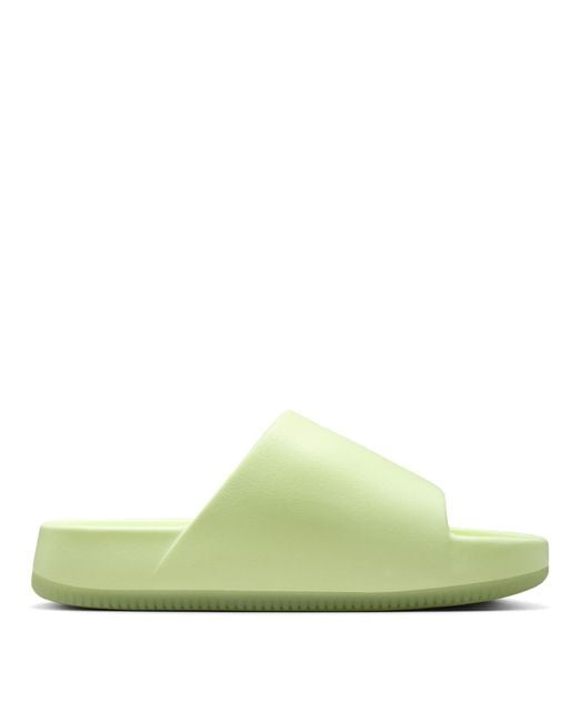 Nike Calm Slides in Green | Lyst UK