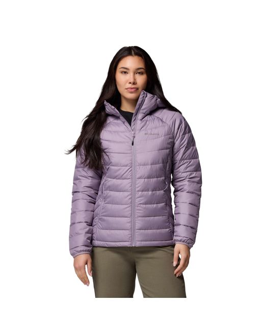 Columbia S Powder Lite Ii Hooded Jacket in Purple | Lyst UK