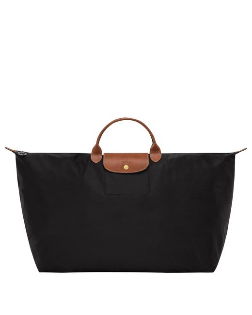 Longchamp Le Pliage Original Medium Travel Bag in Black | Lyst UK