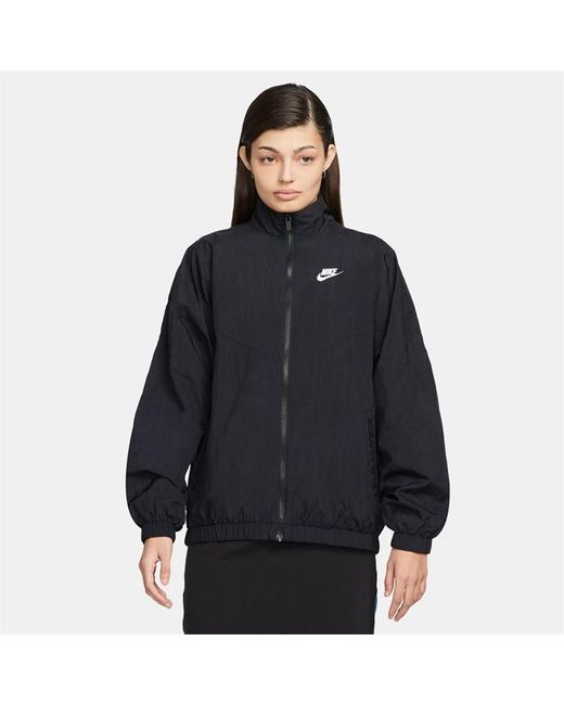 Nike Sportswear Statement Windrunner Jacket in Black | Lyst UK