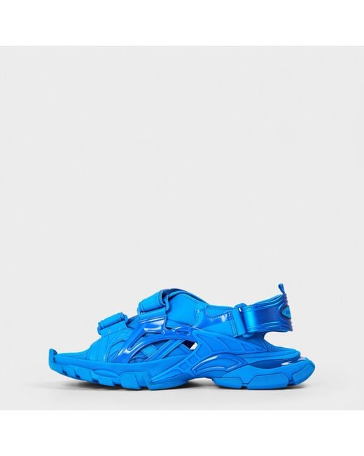Balenciaga Neoprene Rubber Track Sandals in Blue for Men | Lyst UK