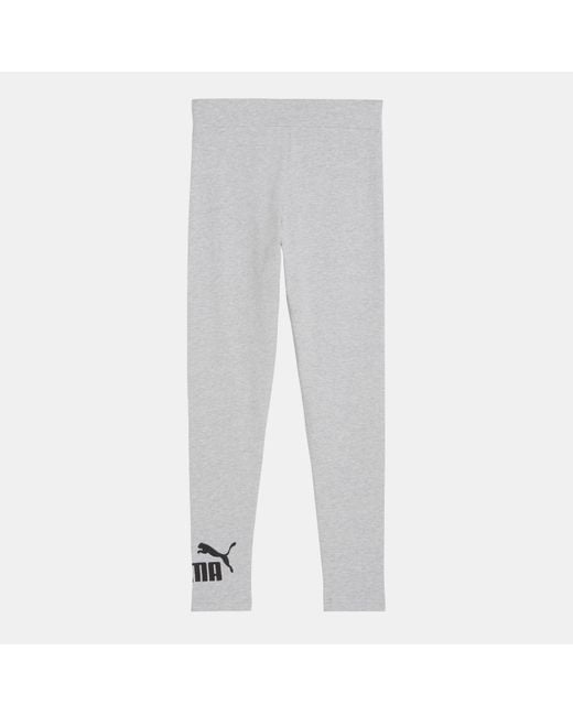 PUMA Essential Number 1 Logo Leggings in Grey | Lyst UK