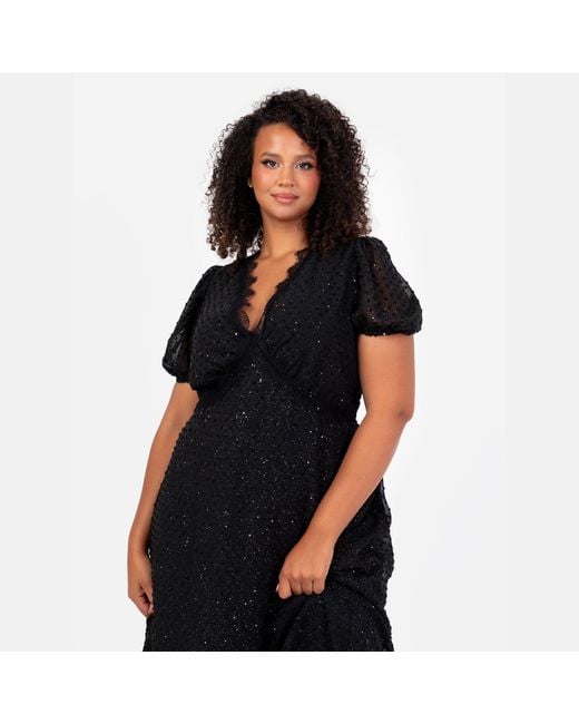 Lovedrobe Lovedro V Nck Midi D in Black | Lyst UK