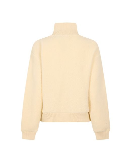 Varley Jaylin Half-Zip Fleece in Natural | Lyst UK