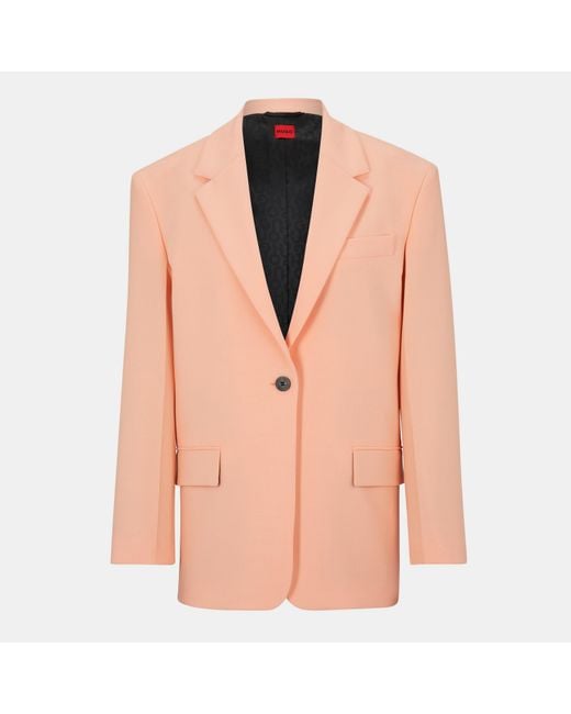 HUGO Agura Blazer in Pink | Lyst UK