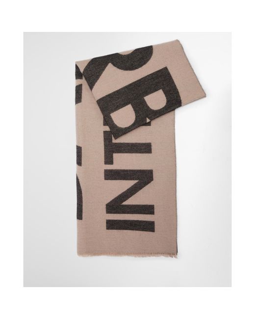 Barbour Milla Logo Wrap Scarf in Brown | Lyst UK