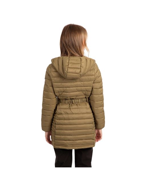 Trespass Long Insulated Puffer Jacket in Natural | Lyst UK