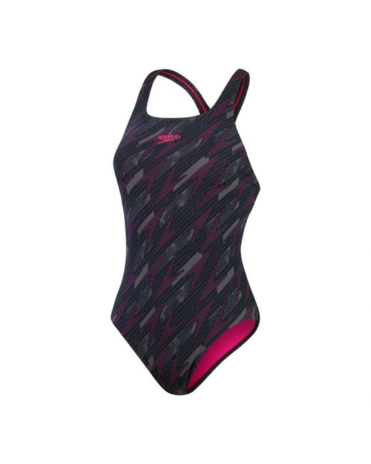Speedo Hyperboom Medalist Swimsuit in Blue | Lyst UK