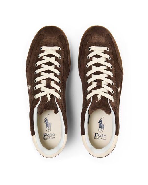 Polo Ralph Lauren Hester Trainer in Brown | Lyst UK