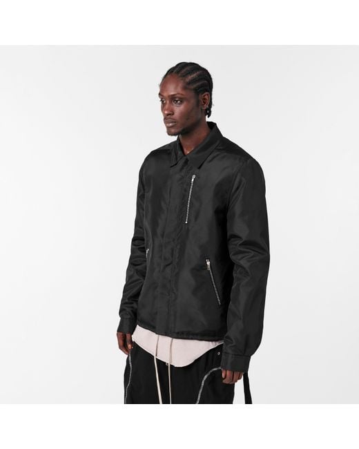 Rick Owens Structural Overshirt in Black for Men | Lyst UK