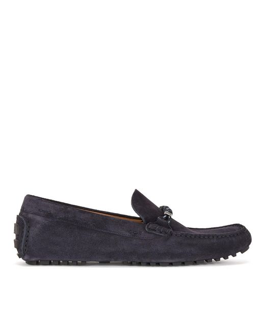 BOSS Driver Moccasin Shoes in Blue for Men | Lyst UK