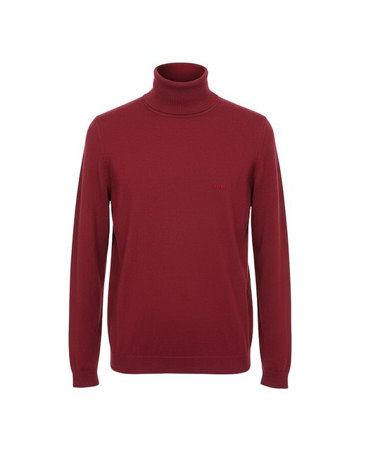 BOSS Baldebert E Turtle Neck Jumper in Red for Men | Lyst UK