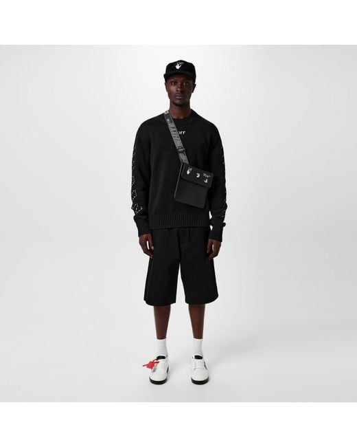 Off-White c/o Virgil Abloh Stitch Arrow Knit Sweater, Intarsia Knit ...