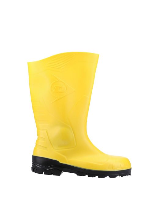 Dunlop Devon Full Safety Wellington in Yellow | Lyst UK