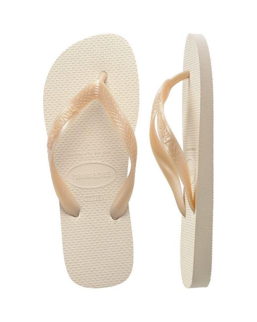 Havaianas Top Senses Flip Flops in Natural | Lyst UK