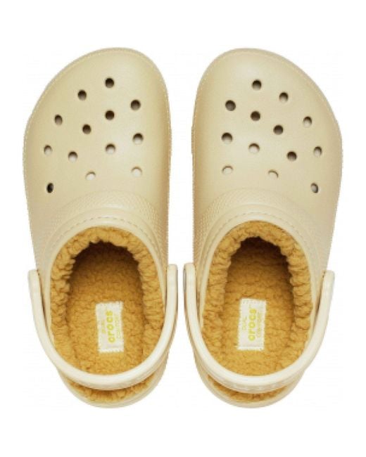 Crocs™ Classic Lined Mule Slippers in Brown | Lyst UK