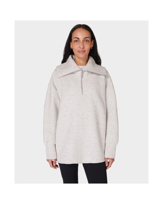 Sweaty Betty Radiant Crew Neck Jumper in Grey | Lyst UK