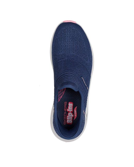 Skechers Arch Fit Slip On Runners in Blue | Lyst UK