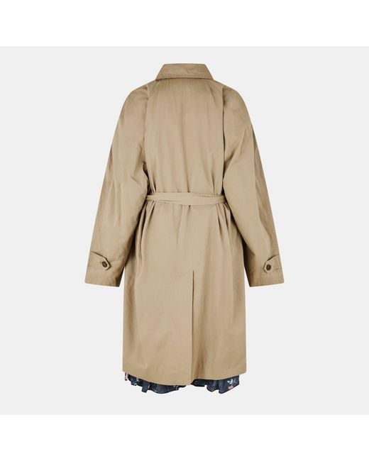 Balenciaga Water-Resistant Trench Coat in Black | Lyst UK
