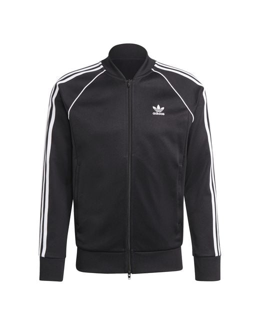 adidas Originals Performance Tracksuit Tops in Black for Men | Lyst UK