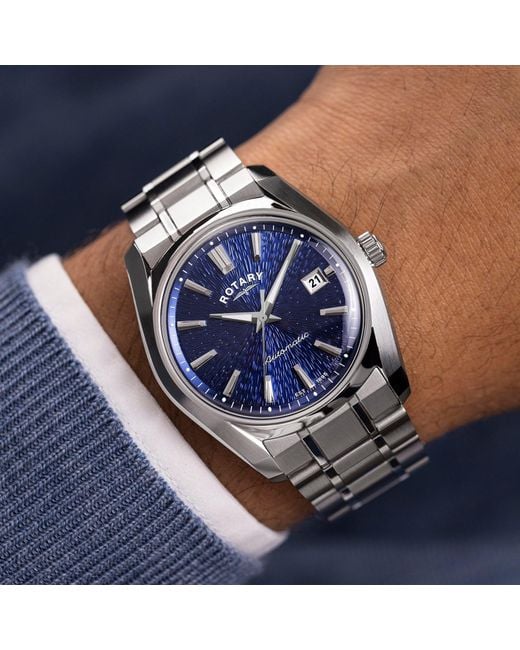 Rotary Lumen Dial Ss Bracelet Watch in Metallic for Men | Lyst UK