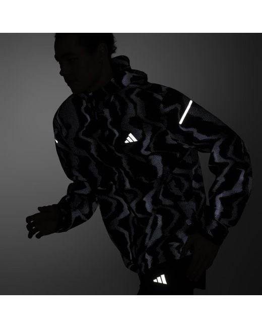 adidas Ult Prem Jkt Running Jacket in Grey for Men | Lyst UK